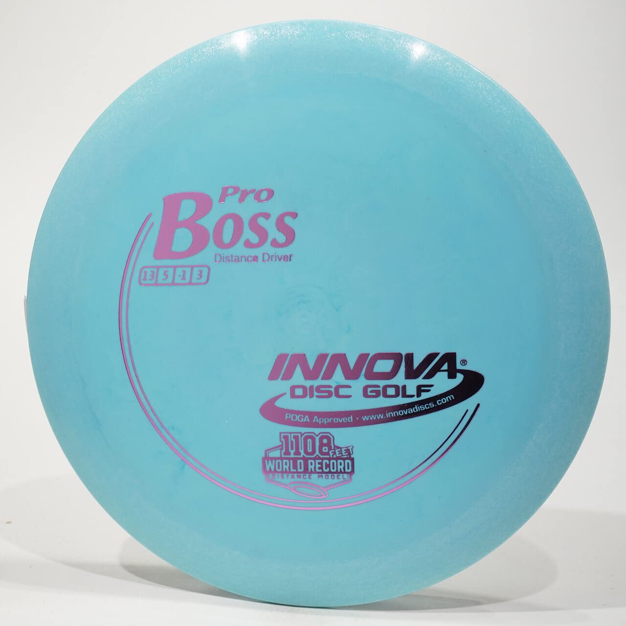 Innova Boss (Pro) Distance Driver Golf Disc, Pick Weight/Color [Stamp & Exact Color May Vary] Pink (Light) 173-175 Grams
