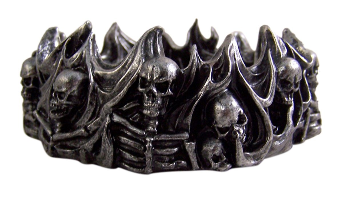 Gothic Skull and Bones Decorative Ashtray