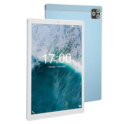 Gonetre 10 Inch Tablet 8 Core Tablet IPS Hd Screen Tablet for11 Tablet 10 Inch IPS Hd Large Screen 3gb 64gb 8 Core Tablet with 3g Network WiFi Blue 100-240v (US Plug)