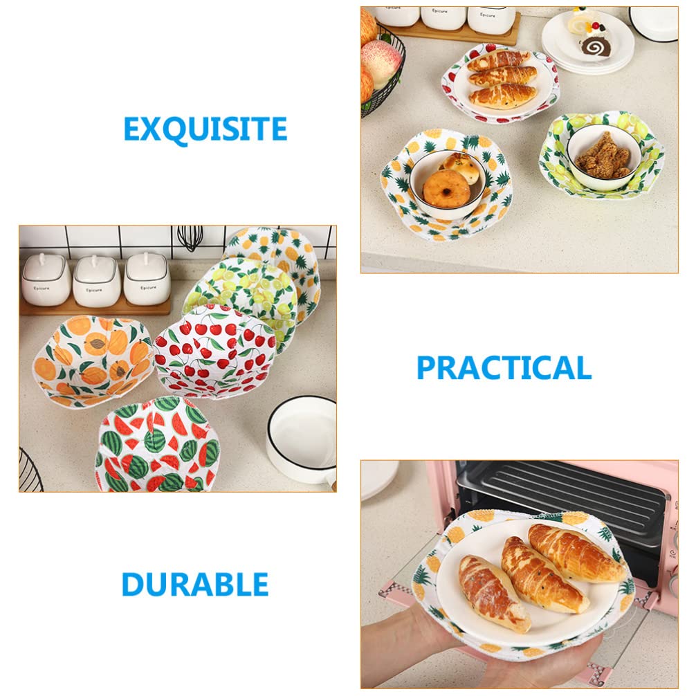 Healeved Microwave Microwave Safe Holder Bowl Holders for Hot Food Soup Bowl Cozy Without Burning Your Hands Set of 5 Microwave