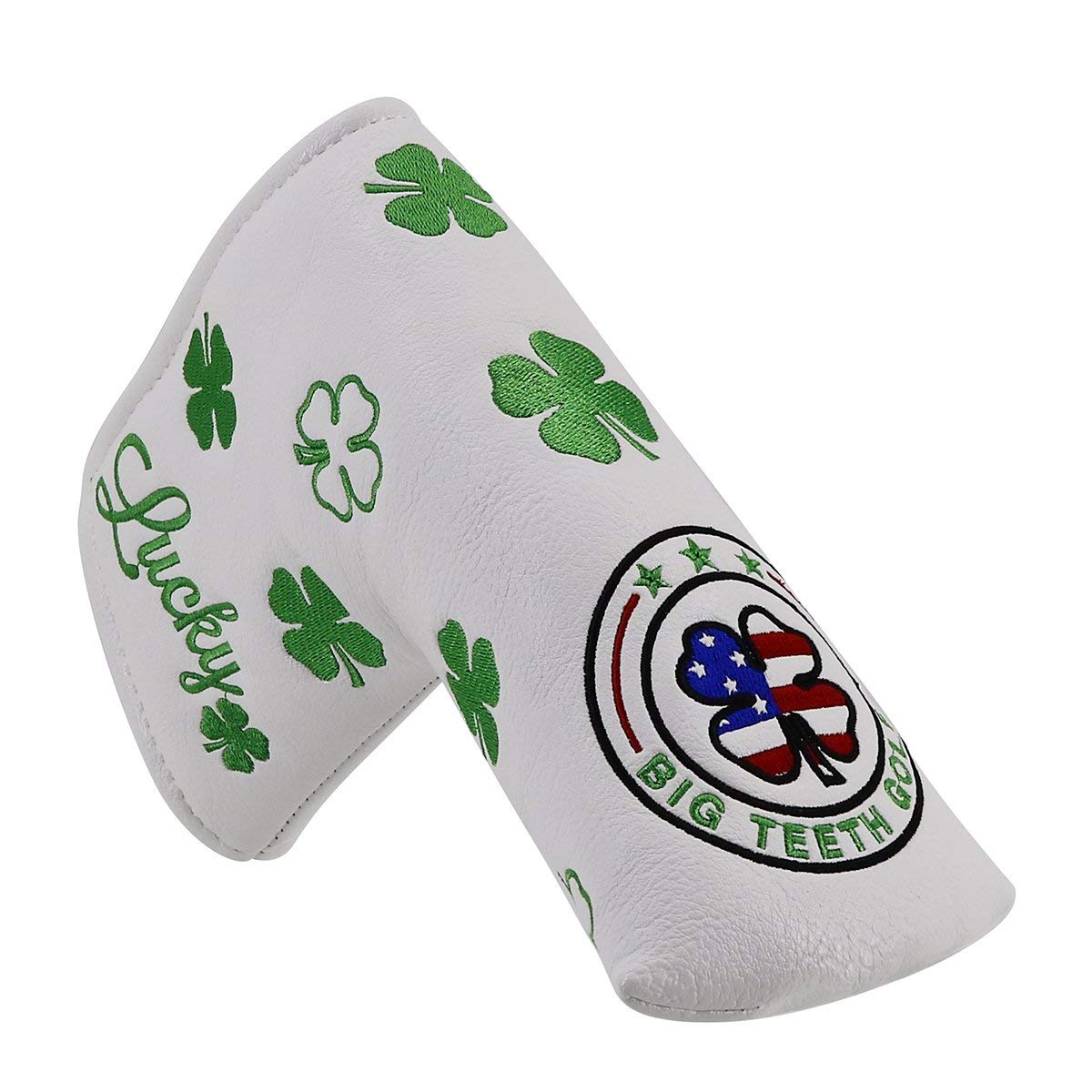 Golf Head Covers Driver Fairway UT Cover Putter Iron Cover Golf Club Protector Lucky Clover