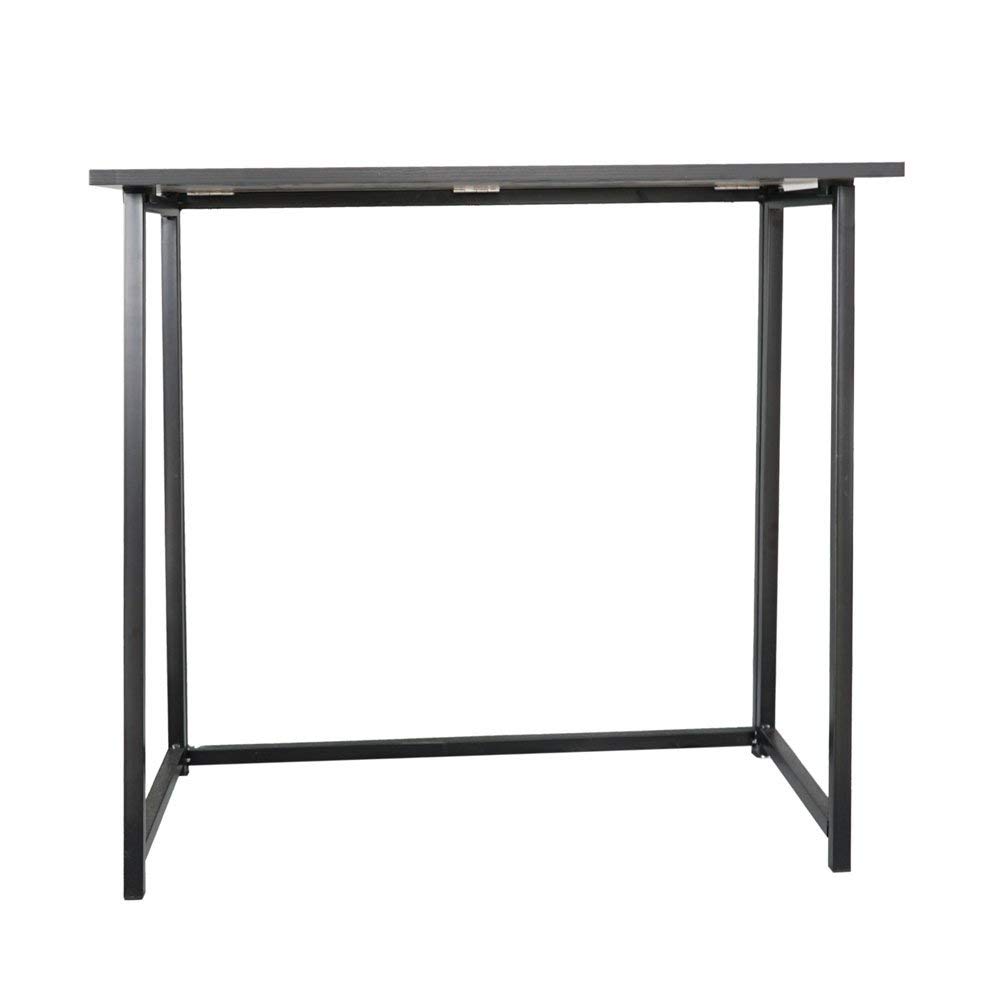 Goujxcy Computer Desk,Modern Foldable Corner Writing Table Study Laptop PC Desk Book Stand Tray Home Office Furniture Study Workstation for Small Spaces and Students Laptop Black
