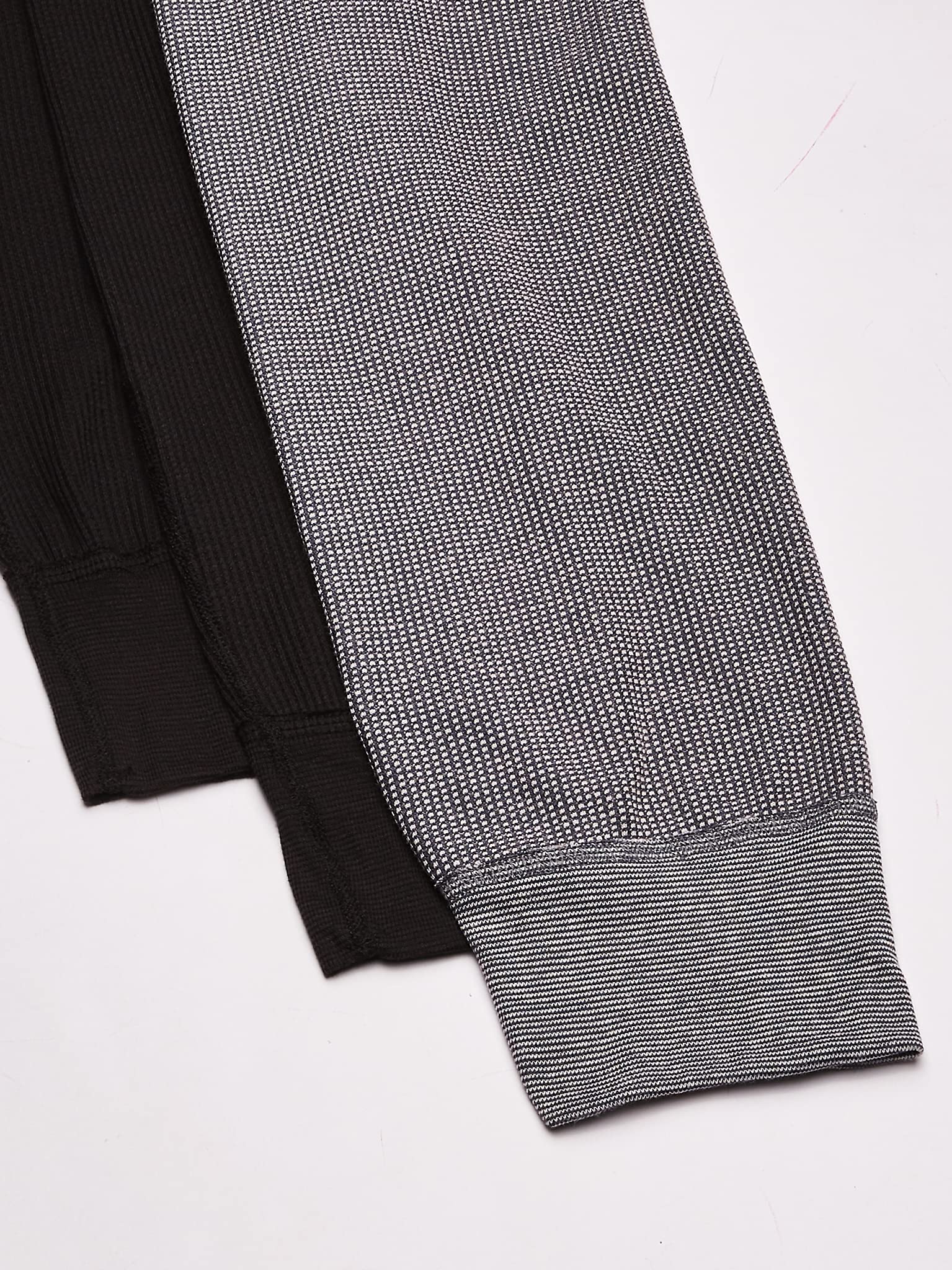 Fruit of the Loom Men's Recycled Premium Waffle Thermal Underwear Long Johns Bottom (1, 2, 3, and 4 Packs), Black/Black/Greystone Heather, 3X-Large