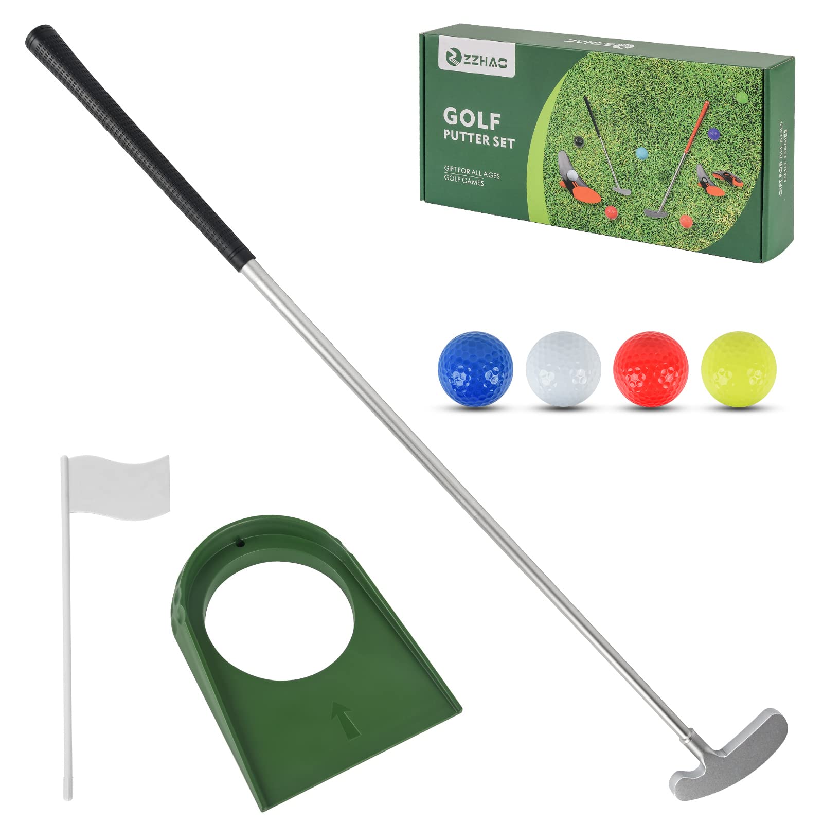 Golf Putter, Classic Stainless Steel Putter, Two Way,Junior and Adults, Suitable for Both Right Handed&Left Handed- 34 Inches Length
