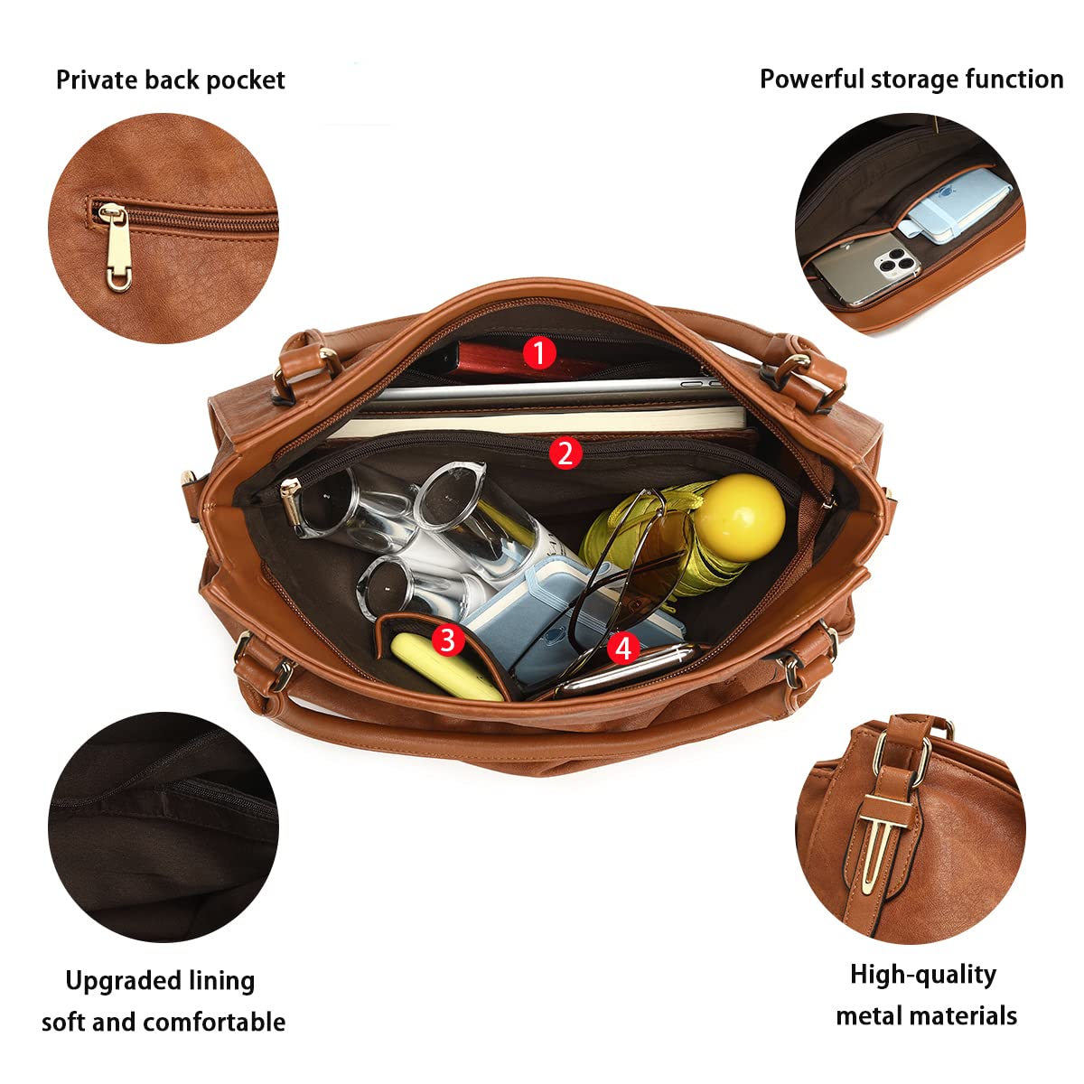 Hobo Bags for Women Handbags Purse Ladies Boho Shoulder Tote Bag Crossbody Purses