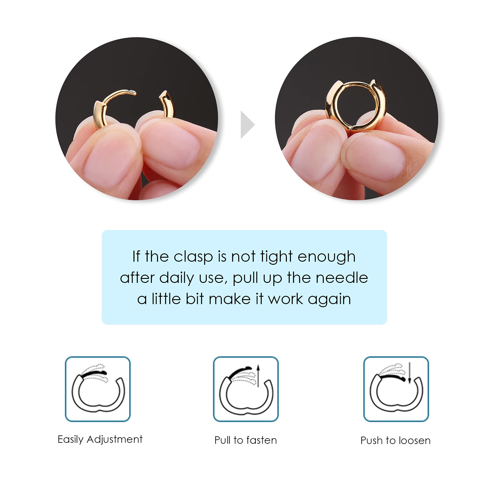 Gold Huggie Hoops: Small 14k Gold Plated Thick Chunky Hypoallergenic Earrings Jewelry for Women Men