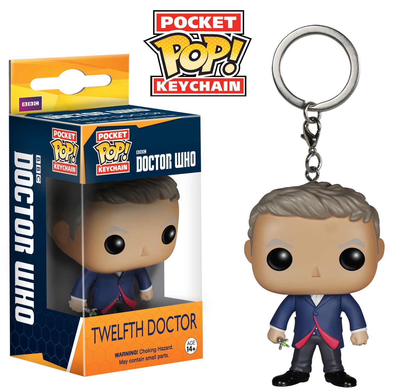 Funko Doctor Who - Dr #12 Action Figure Pocket Pop Keychain
