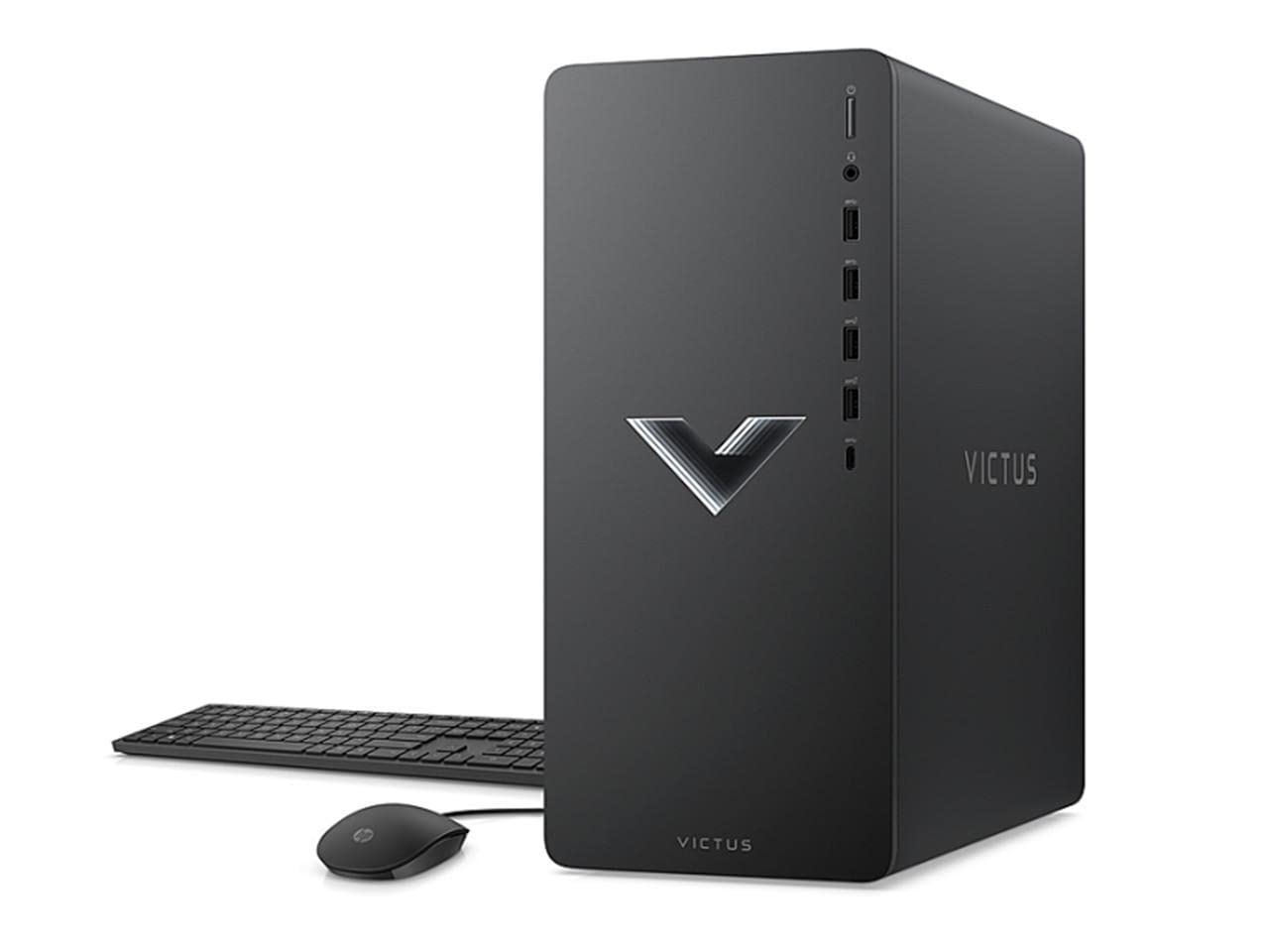 HP Gaming Premium Desktop | AMD Ryzen 7 5700G(Beat i7-1255U) | 32GB DDR4 | 512GBSSD | AMD Radeon RX 6600XT | Windows 11 Pro | Black | Bundled with Mouse Pad