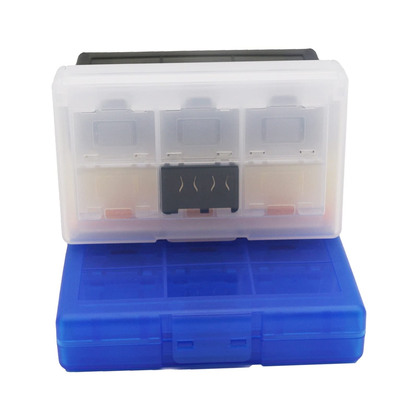 giveyoulucky24 in1 Game Cassette Storage Box Container Card Case for Nintendo Console Switch - Black