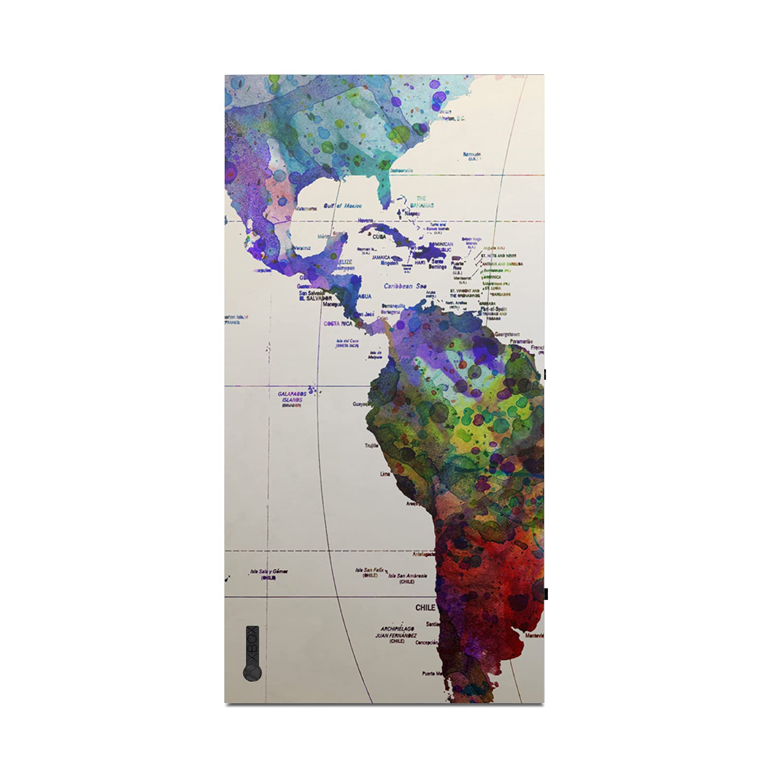 Head Case Designs Officially Licensed Mark Ashkenazi Map of The World Art Mix Vinyl Sticker Gaming Skin Case Cover Compatible with Xbox Series X Console and Controller Bundle
