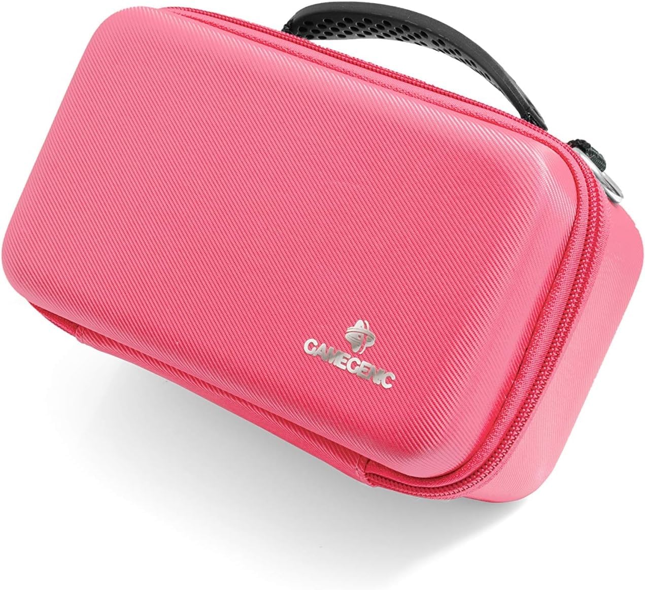 Game Shell 250+ | Portable Case for Board Games and Card Games | Holds Up to 250 Double-Sleeved Cards | Accessories Compartment Holds Tokens and Dice | Pink Color | Made by Gamegenic