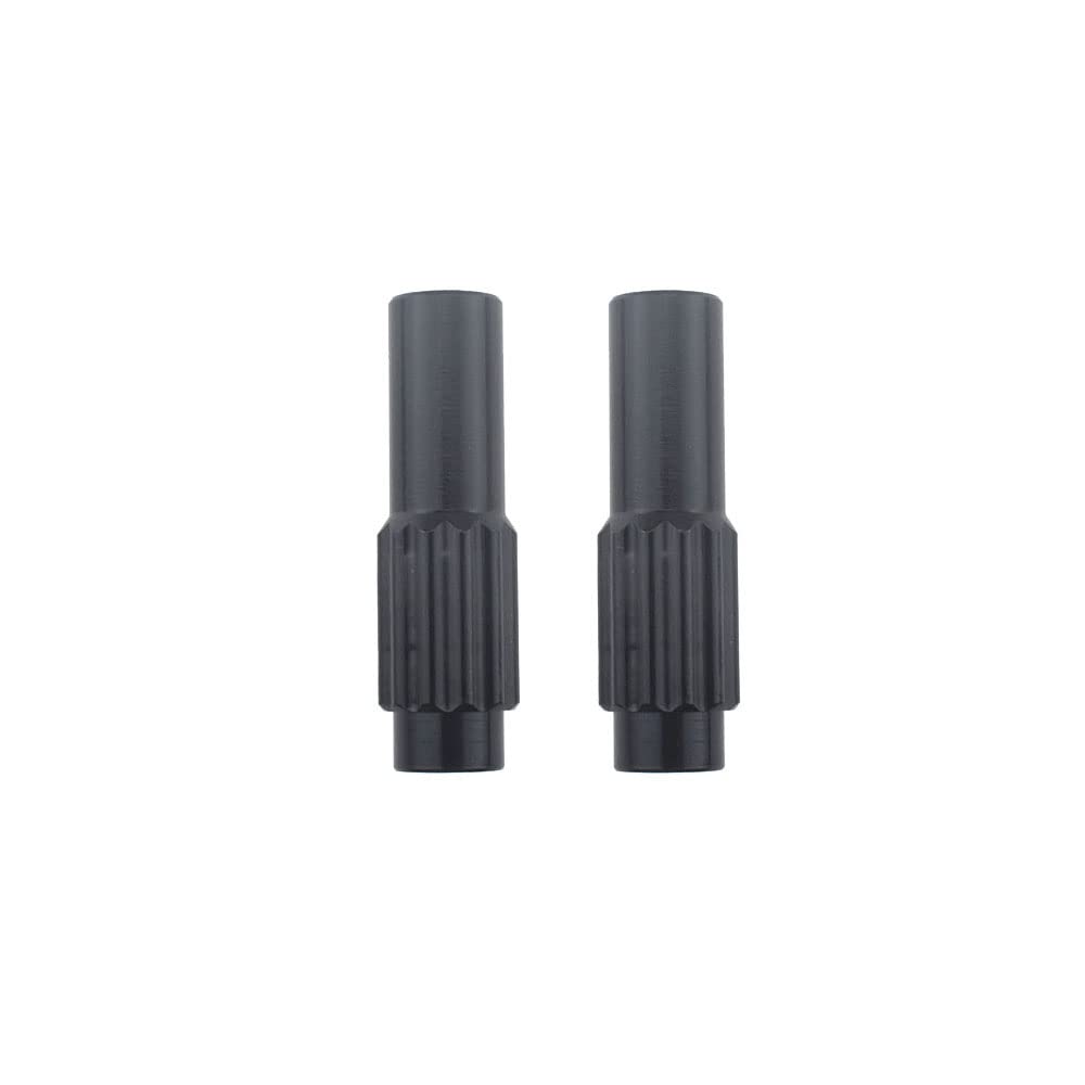 Hao Pro 33mm Length Bicycle Screw Cable Adjuster Quick Adjust Convenient Maintenance Control Tension Aluminum Clucth Brake Gear Shift Connector Black 2 PCS for DIY Mountain Bike Frame Road Bike