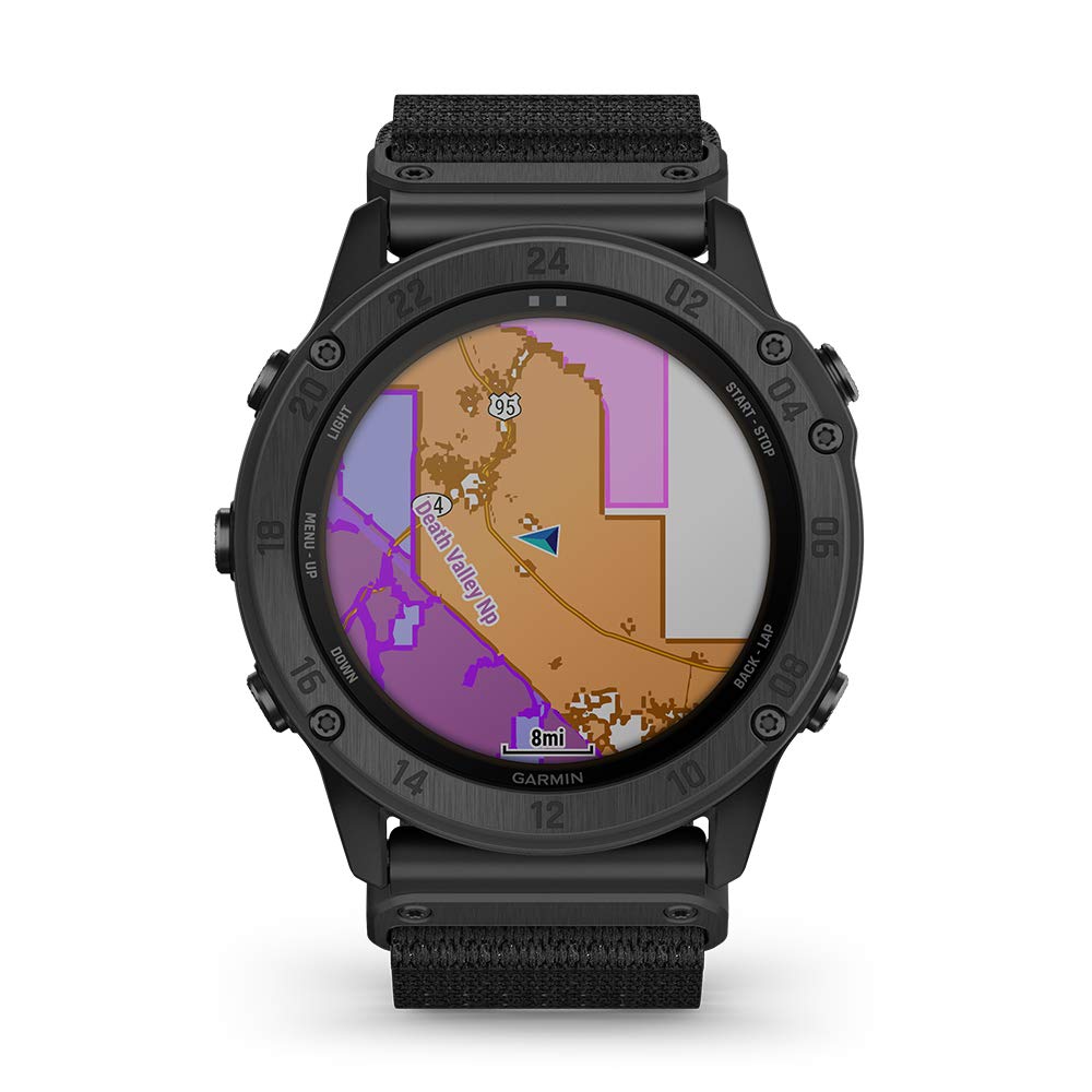 Garmin tactix Delta Solar GPS Tactical Watch - Men's Rugged Military Watch with Stealth Mode, Night Vision, Compass - Power Bundle Portable Charger & tactix Screen Protectors