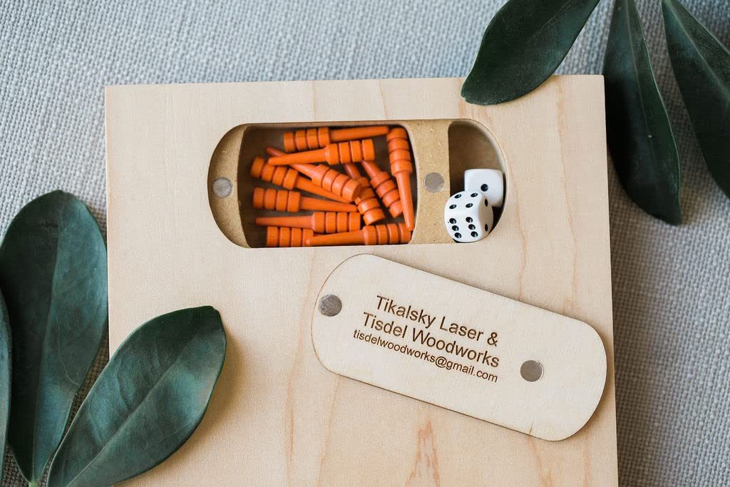 Horse Racing Board Game Personalize Gift Wood pegs and dice