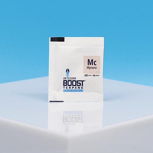 Integra Boost - Myrcene Infuser Humidity Packet - Terpene Essentials Two-Way Humidity Control - Maintains 62 Percent Relative Humidity for Food & Herbs Storage