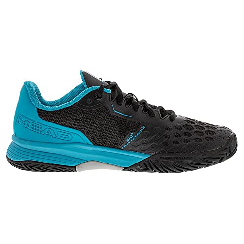HEAD Junior's Revolt Pro 3.5 Tennis Court Shoes for Kids-Raven/Capri, 2, 2 US Unisex Big