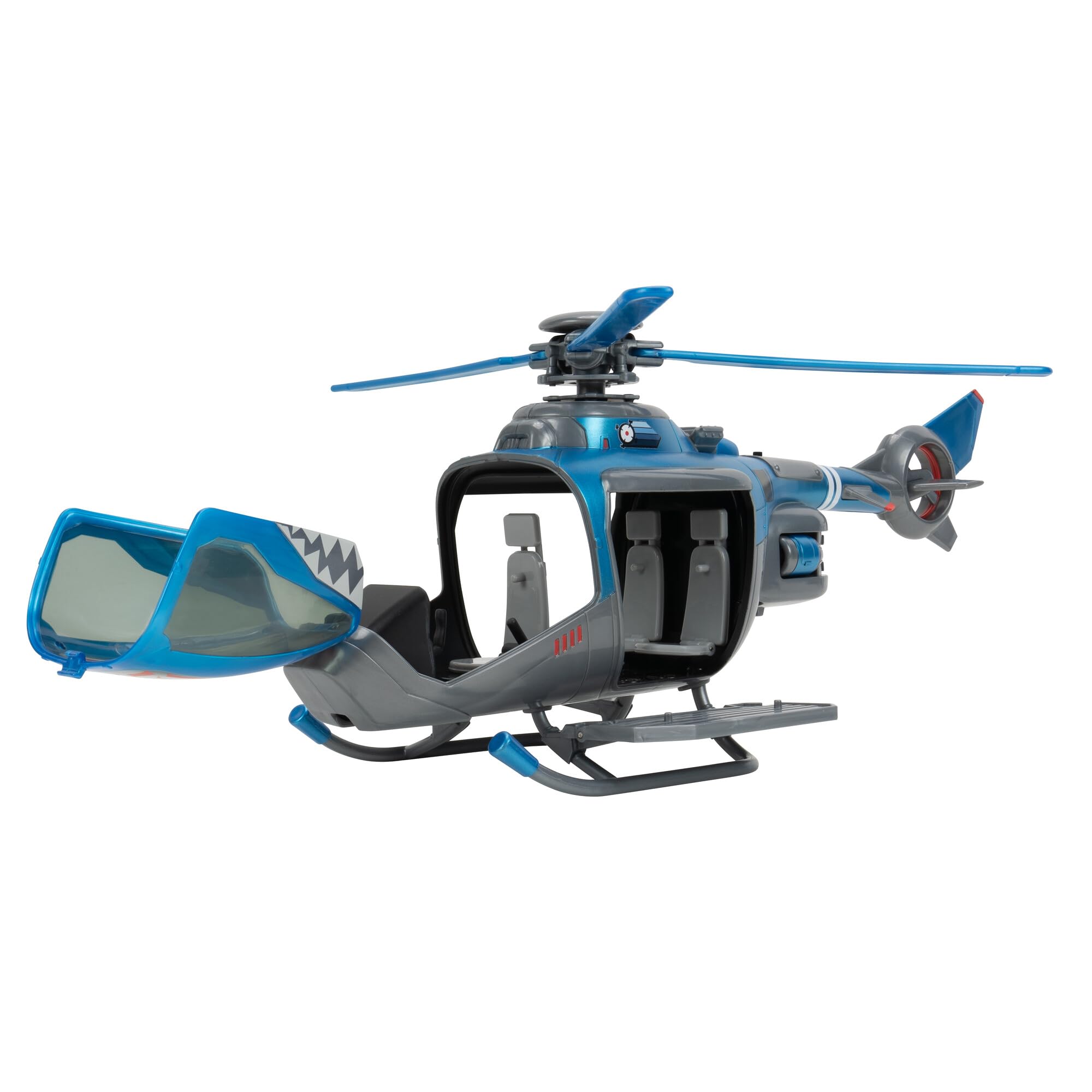 Fortnite The Choppa (Seven Wrap) Vehicle - 20-Inch Electronic Helicopter with Spinning Rotors and LED Lights plus Figure and Accessories