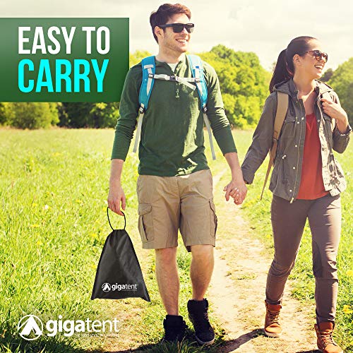 GigaTent 10-Piece Camping Stake Set - Complete Lightweight Tent Setup with Portable Bag - Essential Gear for Outdoor & Hiking