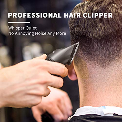 Gorgefine Rechargeable Hair Clipper & Trimmer for Men-Professional Cordless Haircut & Grooming Kit Waterproof with LED Display-Turbo Powerful Mode&Super Silent Mode