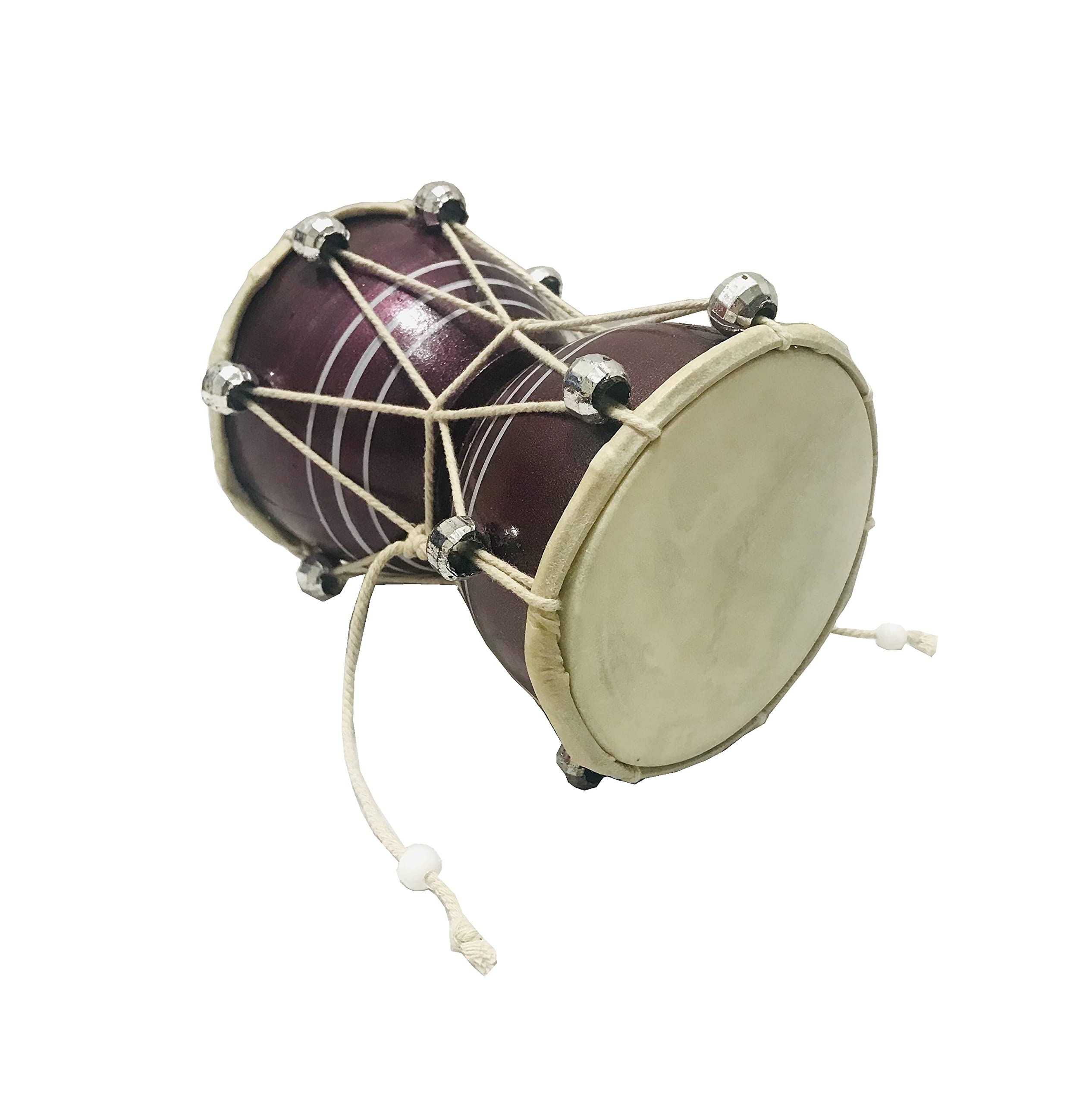 Gavya International Damroo Shiva Damru Musical Damaru Folk Drum Damaru size - H-6 inch