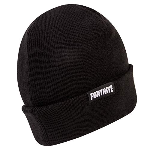 FORTNITE Video Game Beanie Hat - Squad Up, Llamas, Cuddle Team Leaders Beanie (Black Logo)