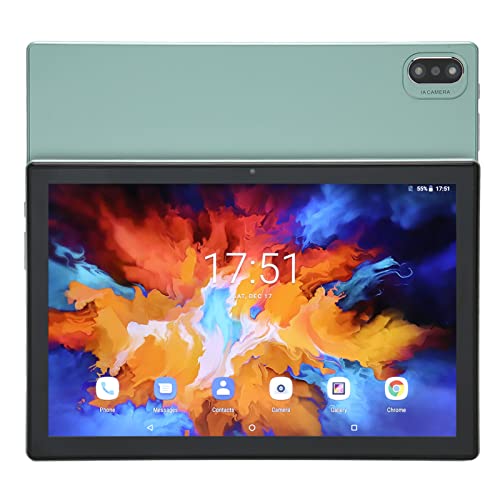 HEEPDD Office Tablet, HD Tablet Octacore CPU US Plug 100β240V 4G LTE 5G WiFi for Travel (Green)
