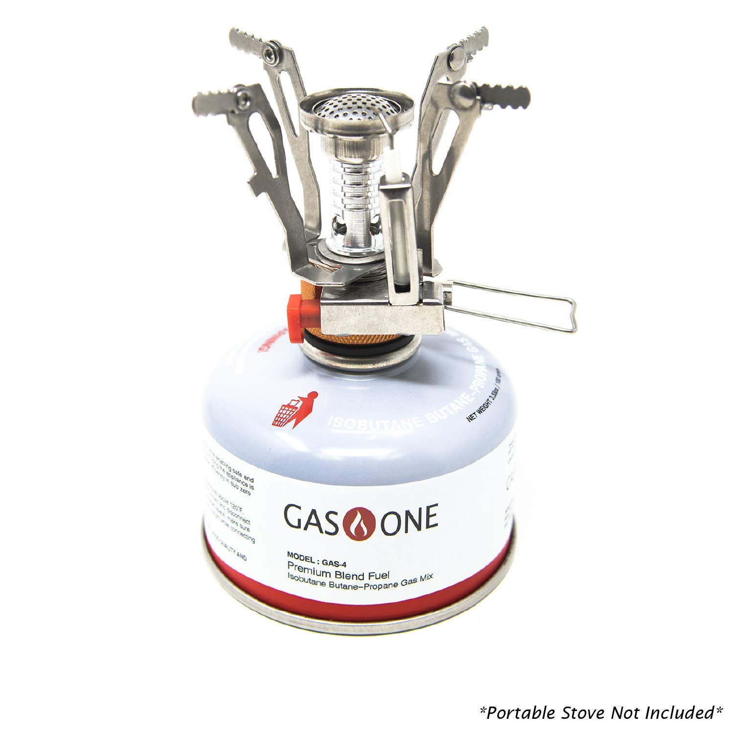 GasOne Camping Fuel Blend Isobutane Fuel Canister 100g (4 Pack)