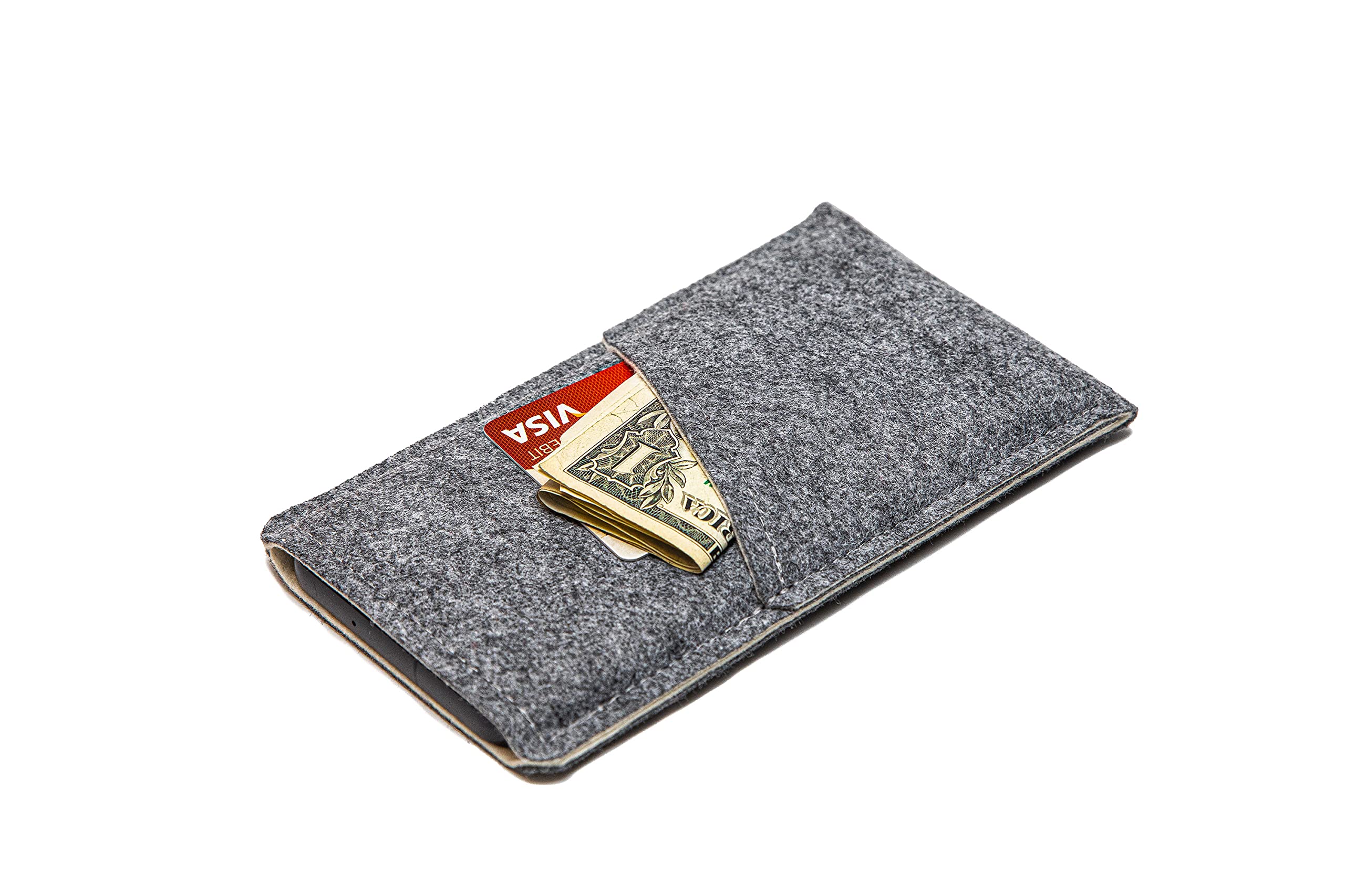 Google Pixel 8 Handmade Sleeve, Padded Cover with Cards Holder Slot, Cash Pocket, Google Pixel 8 Phone Wallet