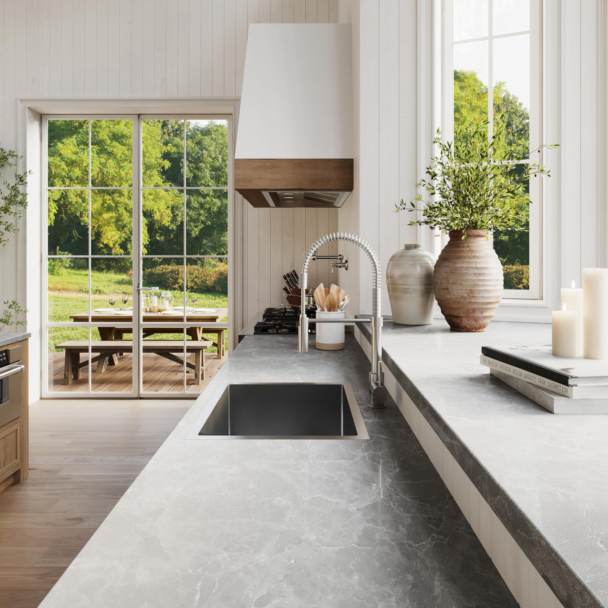 ZLINE Sierra Kitchen Faucet in Chrome (SRA-KF-CH)