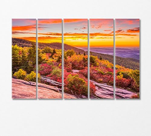 Grandpa Mountain in Autumn USA Canvas Print 1 Panel / 36x24 inches