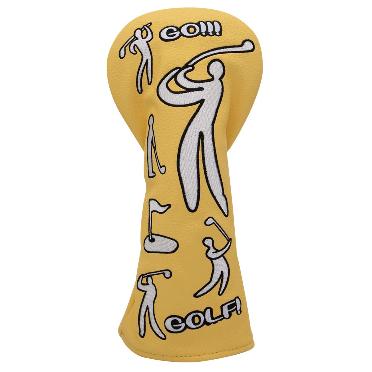 Golf Driver Headcover Golf Life Golf Driver Head Cover- (PU) Leather Golf Club Headcovers Designed for Golf Drivers up to 450 460cc