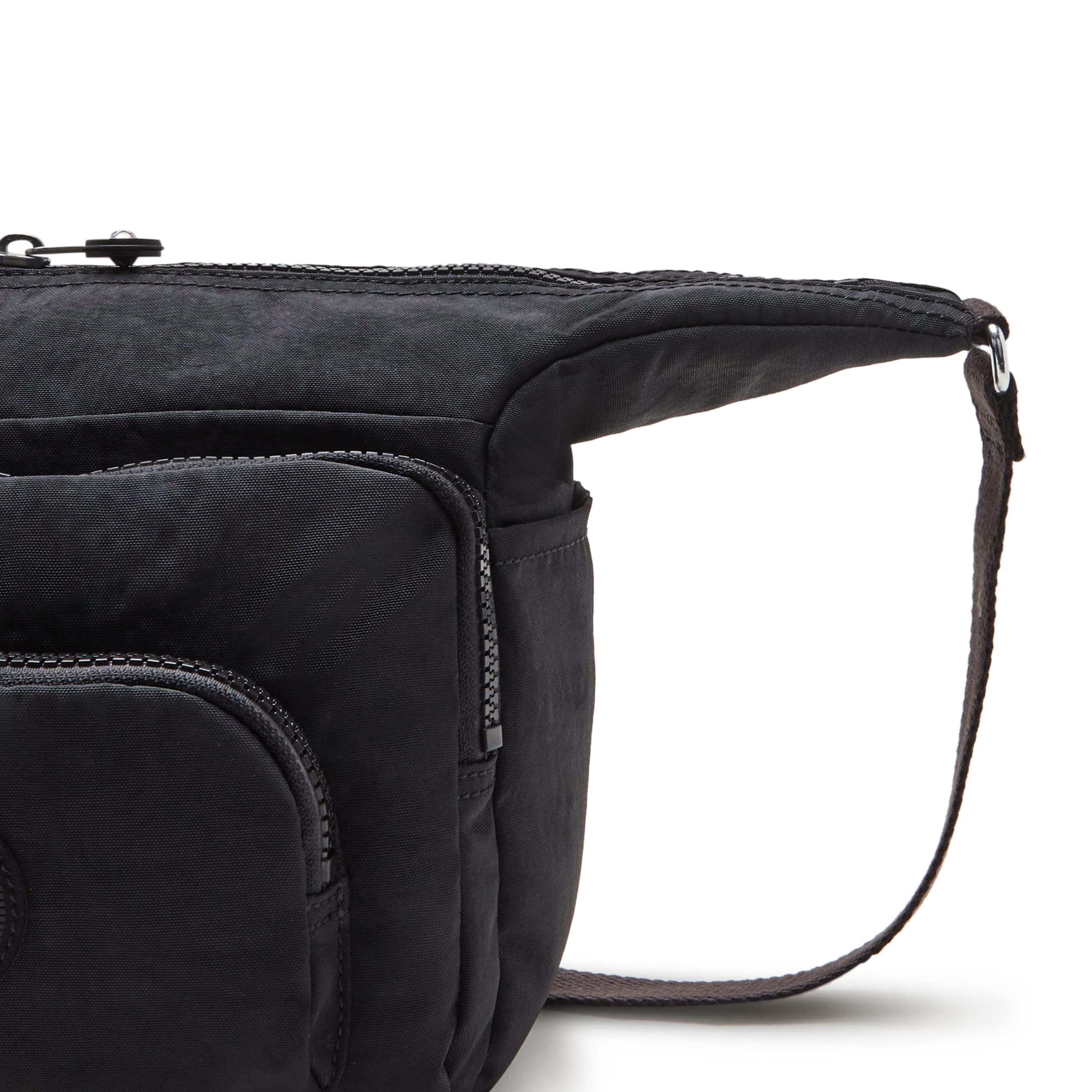 Kipling Womens Women's Erica Small Bag, Jetset Traveller, Small Handbag, Polyester Crossbody Bag, Quartz Metallic, 10.5 L x 7.25 H 5.75 D US