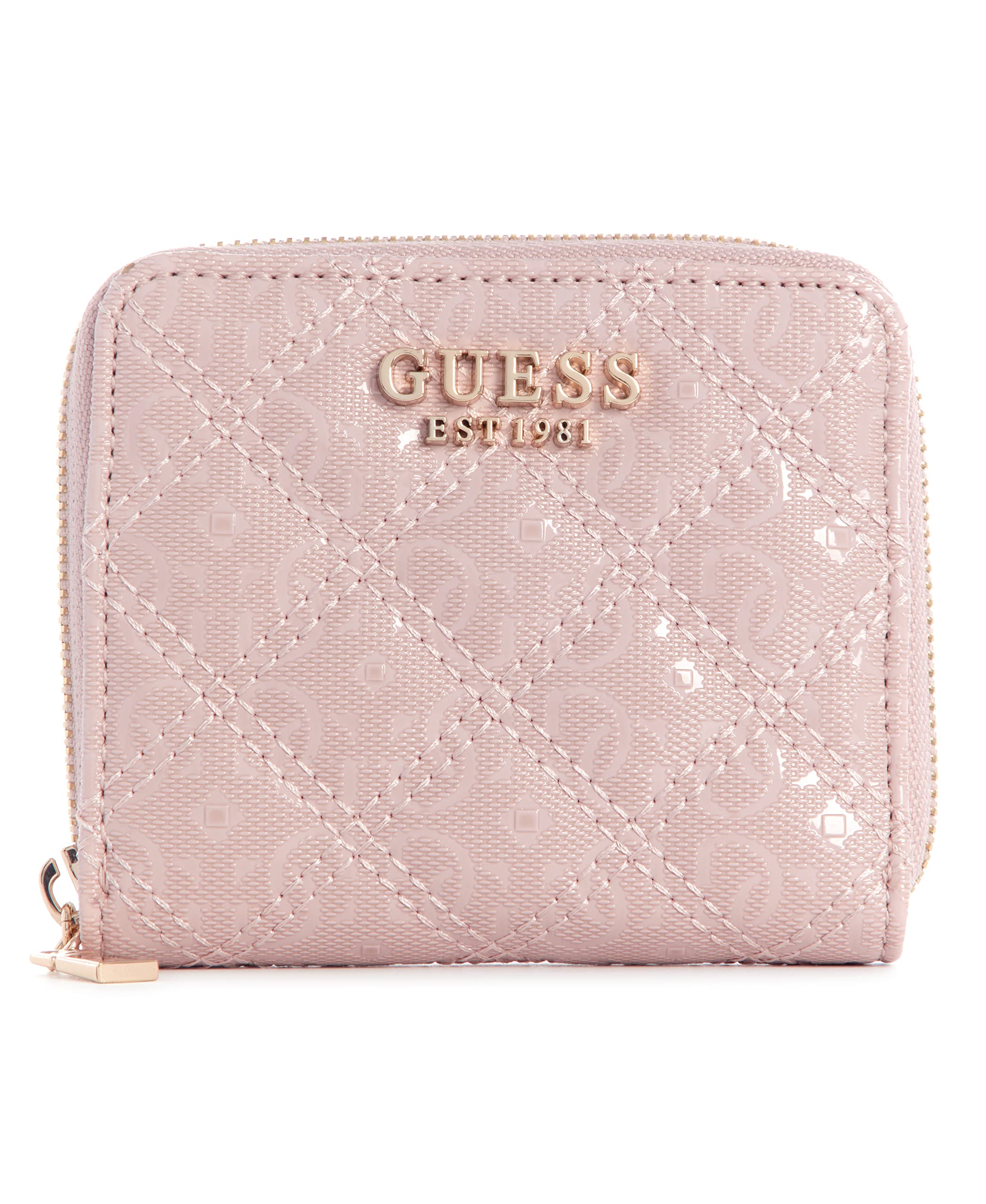 GUESS Gaia Small Zip Around Wallet, Blush