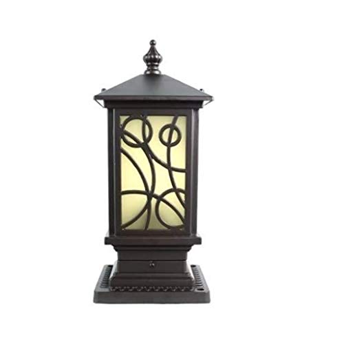 GPPZM Solar Lights, Column Headlights Outdoor Garden Lights Home Waterproof European Style