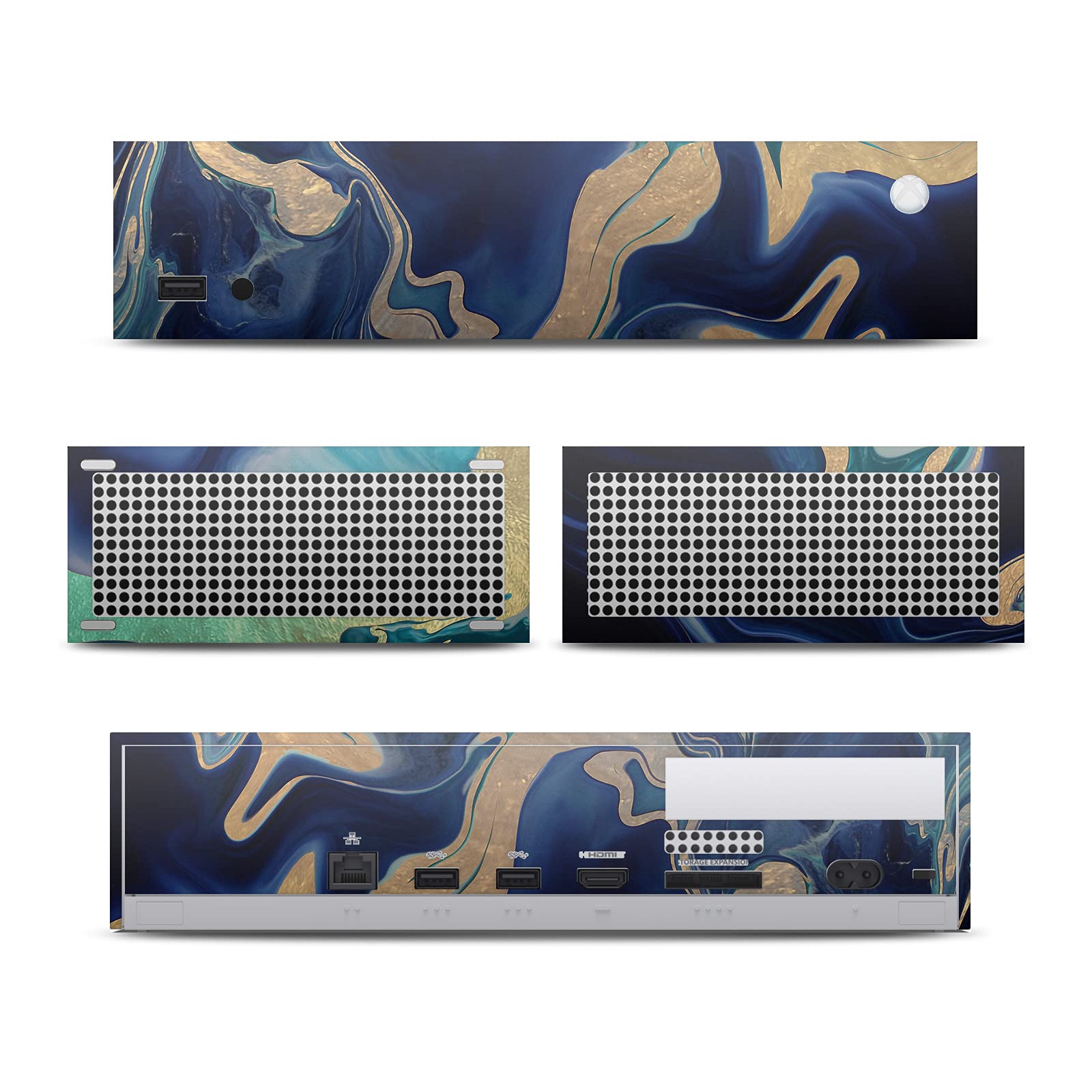Head Case Designs Officially Licensed Monika Strigel Indigo Art Mix Vinyl Sticker Gaming Skin Case Cover Compatible with Xbox Series S Console