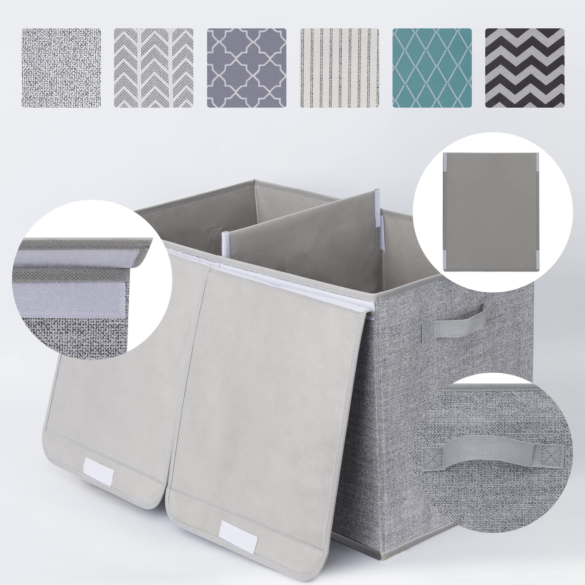 GRANNY SAYS Bundle of 2-Pack Closet Storage Bins Large & 1-Pack Extra Large Toys Storage Bins
