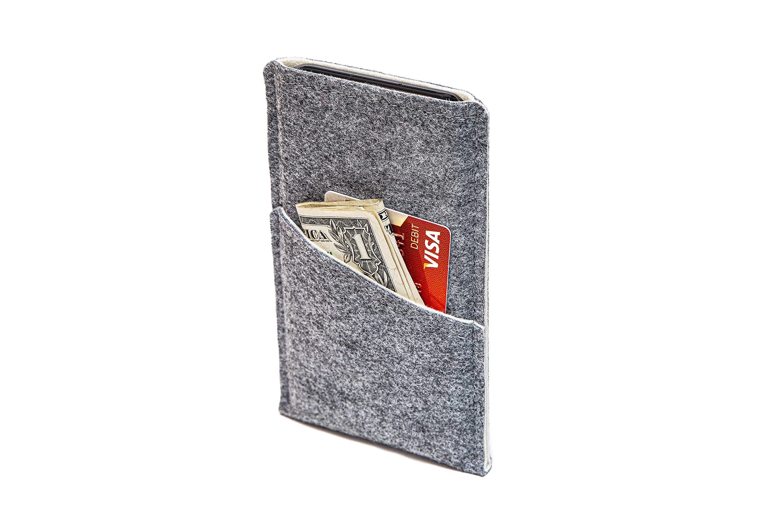 Google Pixel 8 Pro Handmade Sleeve, Padded Cover with Cards Holder Slot, Cash Pocket, Pixel 8 Pro Phone Wallet