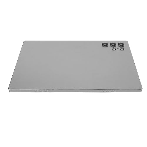 Haofy Tablet, 8 Core MT6753 CPU Intelligent Tablet 128GB ROM Dual Speaker 100-240V US Plug for Office (Silver Grey)