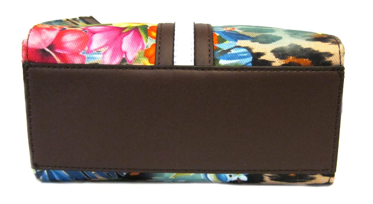 GUESS Womens Kasinta Mini Tote Crossbody, Leopard Floral, One Size US