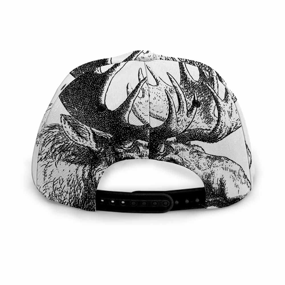 Hat Moose Baseball Cap Adjustable Snapback Hats Ball Hat Sport Caps for Men Women Fashionable