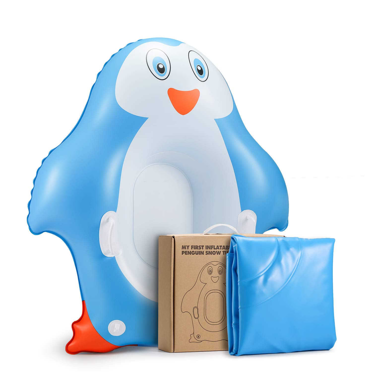 HAPAH Inflatable Snow Tubes for Kids (Penguin Style)
