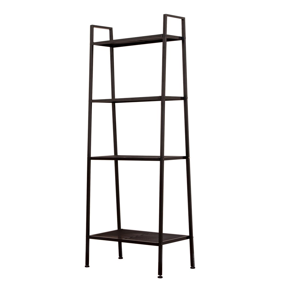 Goujxcy Book Ladder Shelf,4-Tier Ladder Shelf Bookcase Leaning Home Office Free Standing Wooden Frame Decor Bookshelf Storage Flower Shelf Display Shelf