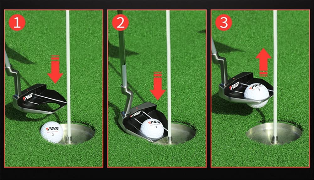 Golf Putters Mens Mallet Putter Womens Golf Club Putter with Golf Ball Picking Function and Golf Headcover (Silver)