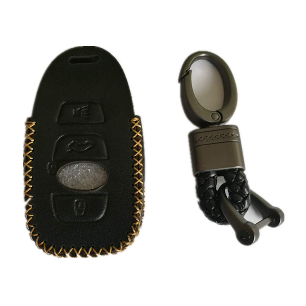Genuine Leather Remote Key Case Fob Shell Cover for Subaru BRZ Forester Impreza STi WRX XV Crosstrek Legacy Outback 2015-2018