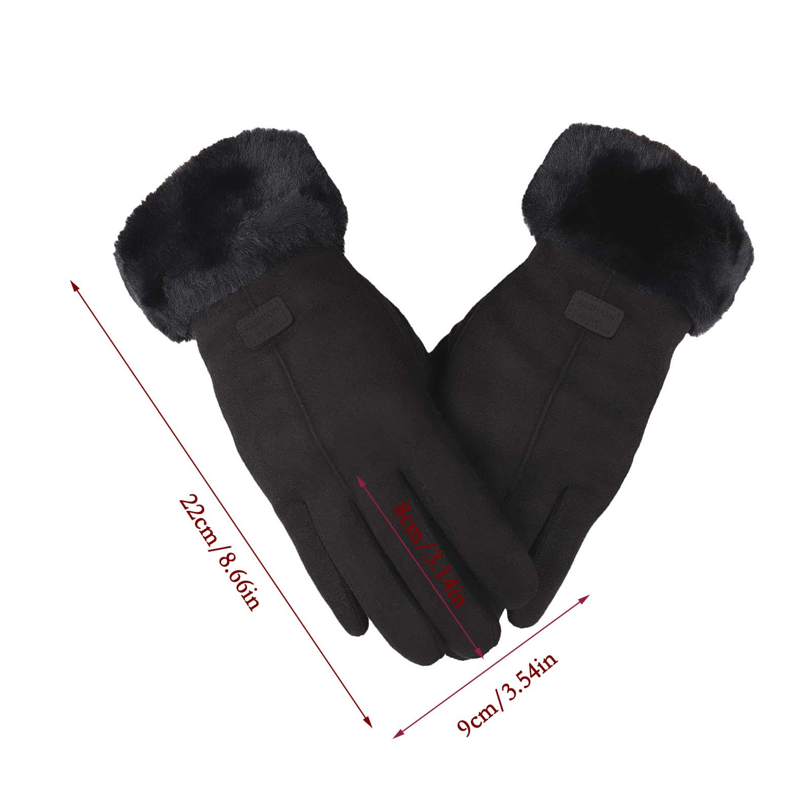 Gloves For Women Gloves Warm Thermal Cable Women Elastic Touchscreen Knit Winter For Driving Leather (Pink, One Size)