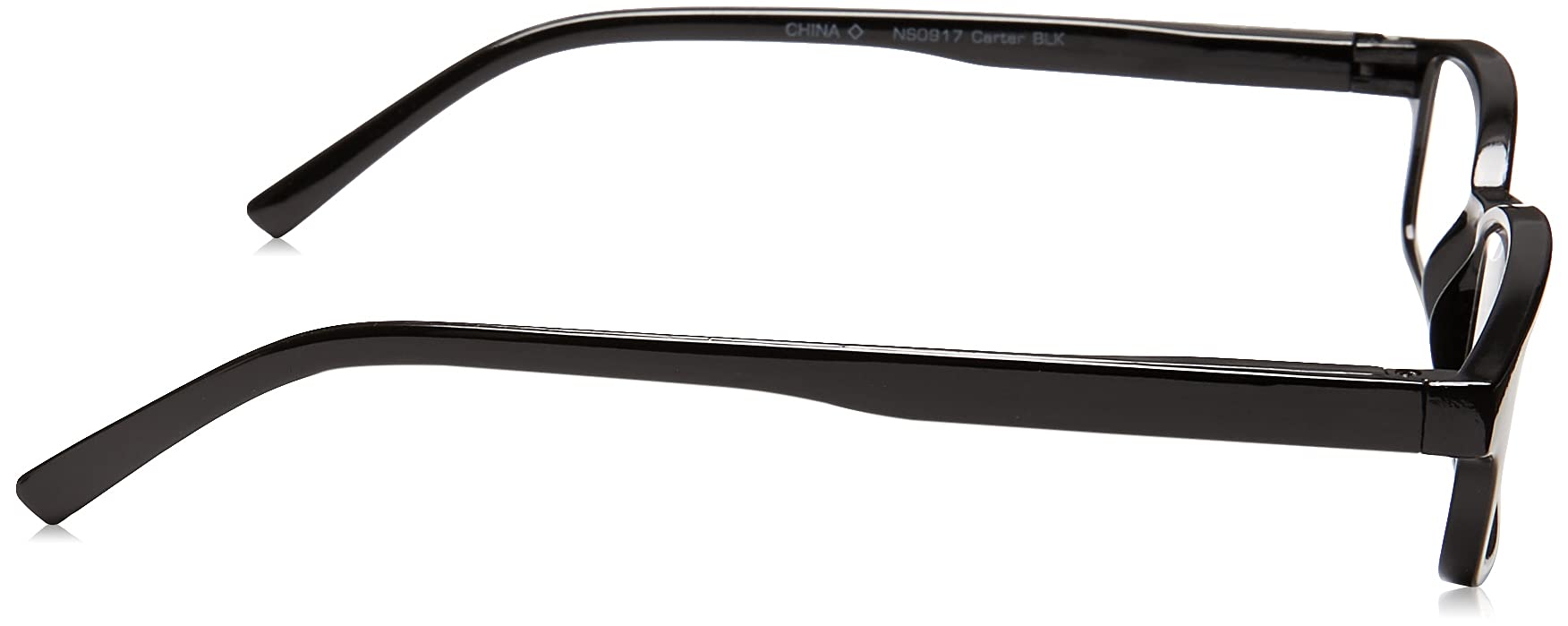 Foster Grant mens Boston Square Glasses Reading Glasses, Black/Transparent, 59 mm US