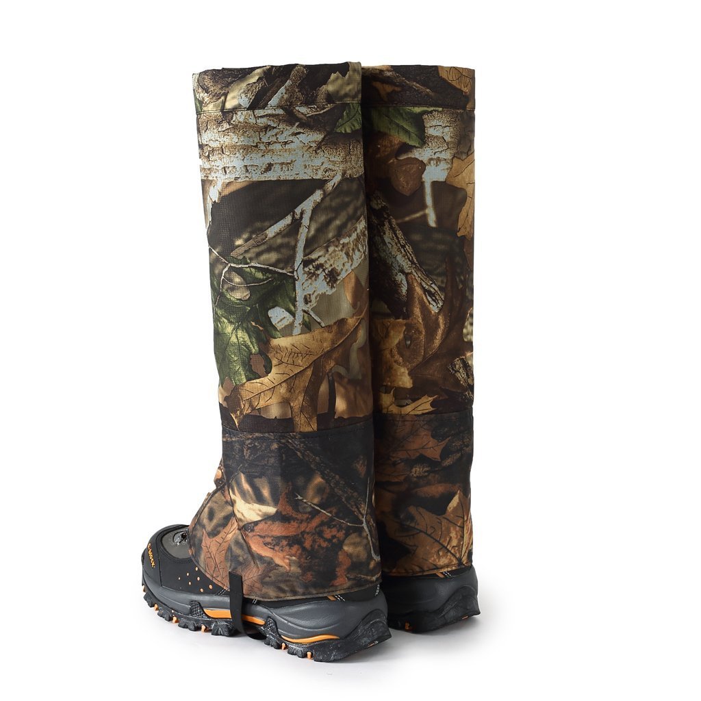 Gaiters Waterproof Snow Gaiters Legging Leg Cover Wraps for Hiking Climbing Outdoor (Camouflage Forest, XL)