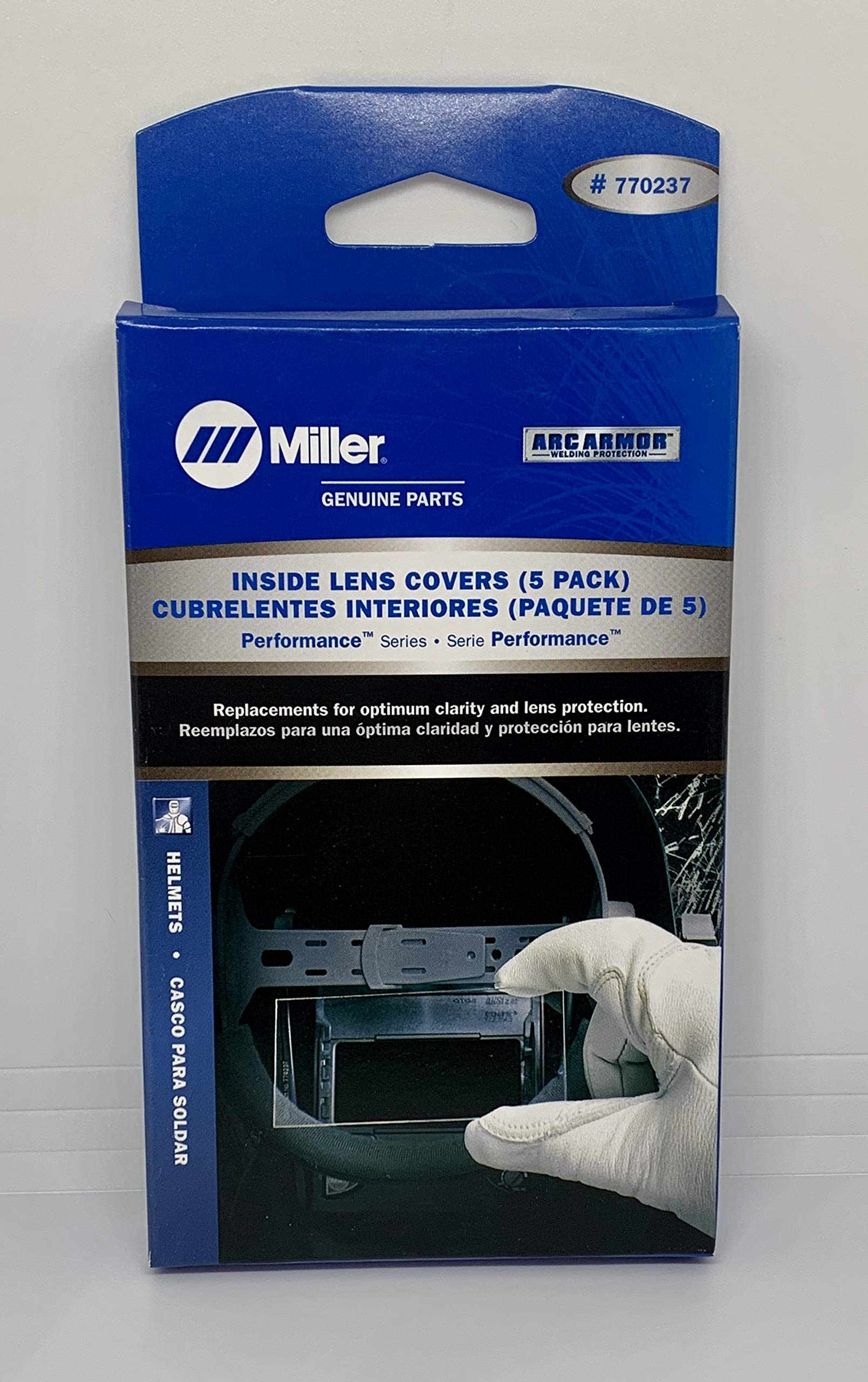 GENUINE LENS Miller 770237 Compatible Performance Helmet Inside Lens Cover 4 1/4" x 2"