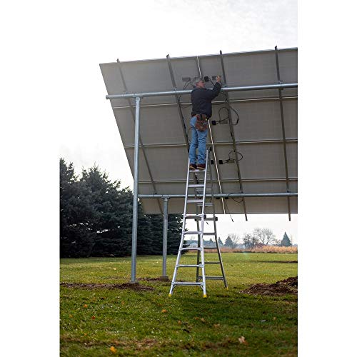 Gorilla Ladders GLMPXA-22 22 ft. Reach MPX Aluminum Multi-Position Ladder, 300 lbs. Load Capacity Type IA Duty Rating