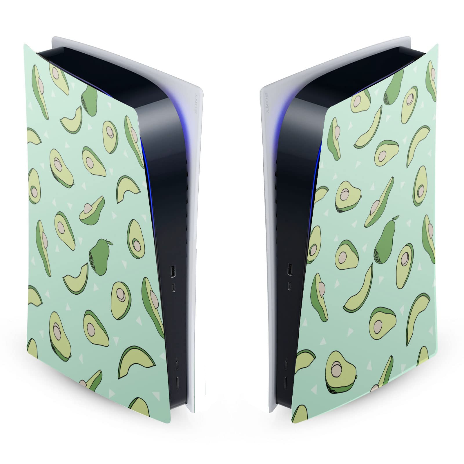 Head Case Designs Officially Licensed Andrea Lauren Design Avocado Art Mix Vinyl Faceplate Sticker Gaming Skin Case Cover Compatible with Sony Playstation 5 PS5 Digital Edition Console